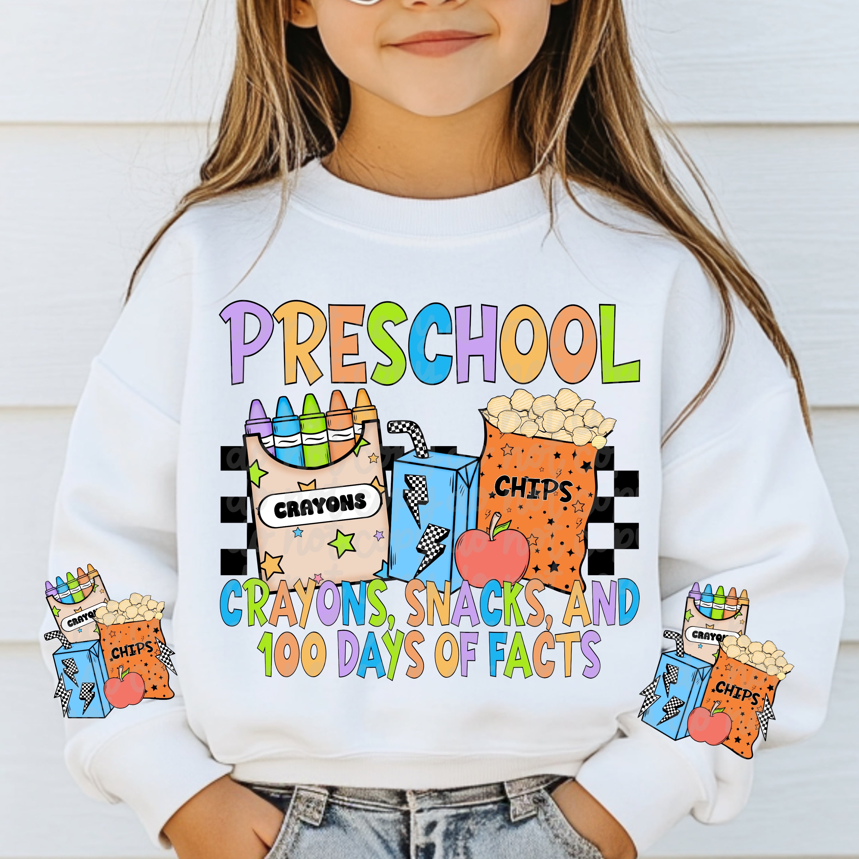 100 Days Crayons and Snacks Bundle With Sleeve and 20 Oz Tumblers Wrap ...