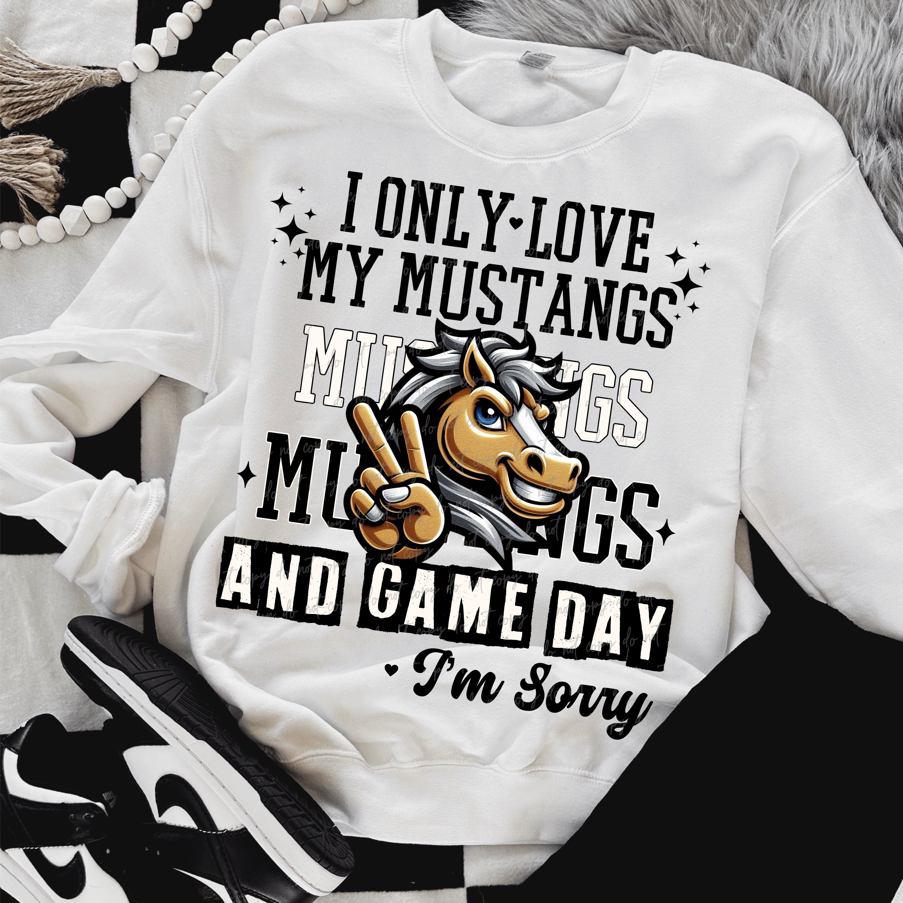 I Only Love My Mustangs – Virgo Design Shop