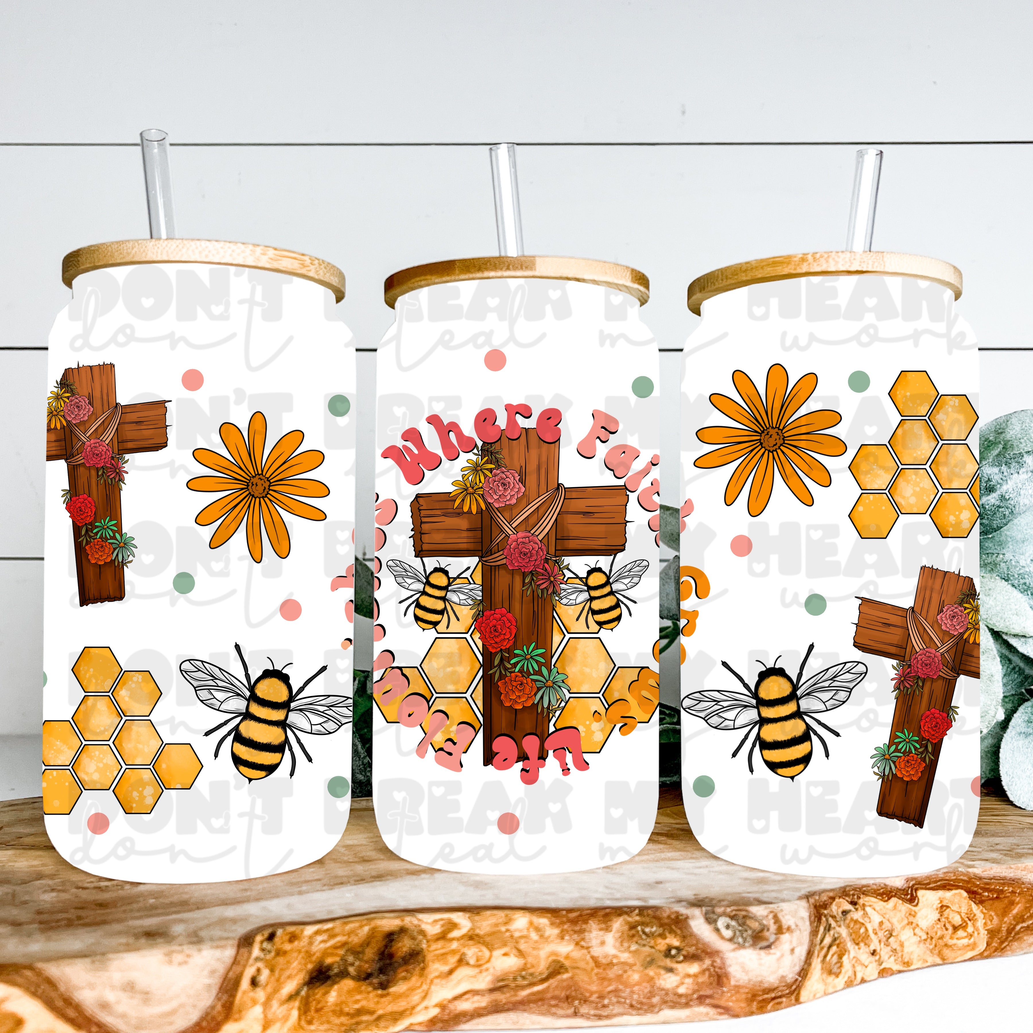 Faith Grows Life Flourishes UVDTF Wrap – Virgo Design Shop